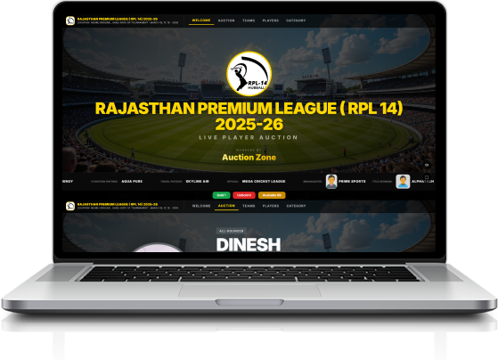 Auction Zone - Professional Cricket Tournament & Player Registration Portal